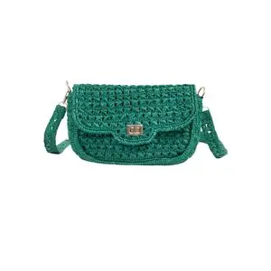 ZANATANY CONCEPTS Cassie Raffia Bag Green