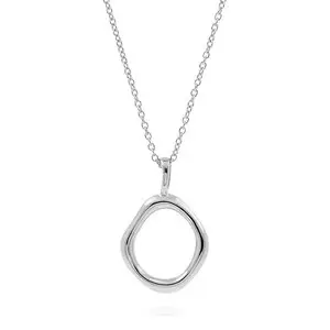 Côté Caché Organic Pendant Necklace - Silver