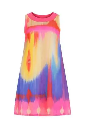 CONQUISTA Printed Sleeveless Dress - Red