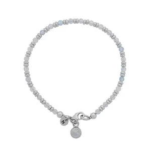 NELLOU JEWELLERY Aquamarine Sterling Silver Bracelet - Blue