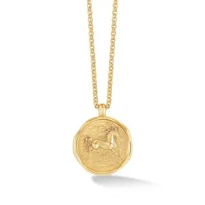 DOWER & HALL Fire Horse Talisman Vermeil Necklace - Gold