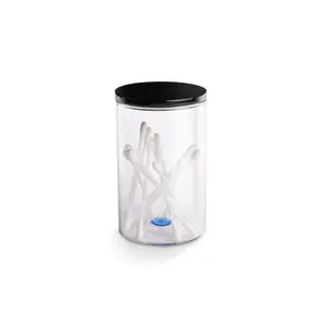 And Jacob Bathroom Tumbler Whit Marble Lid - Black