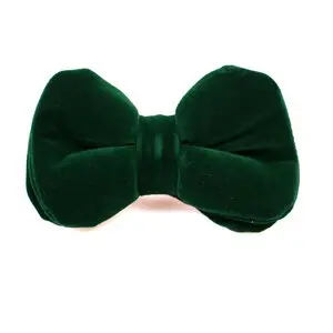 DAVID WEJ Velvet Bow Tie - Green