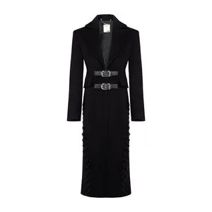 PCFG Cashmere Blend Long Overcoat - Black