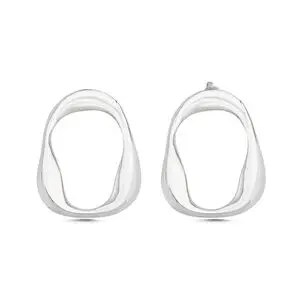 Mishka Wave Earrings - Silver