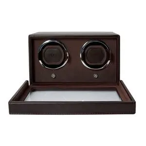 Wolf Cub Double Watch Winder - Brown