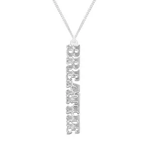 CARTERGORE Sterling "breathe" Word Pendant Necklace - Silver