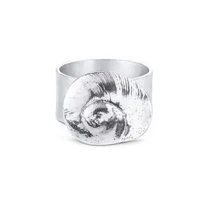 ARIANNE DELANEY Sterling Spiral Shell Ring - Silver