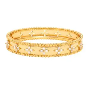 UCHI & SOTO Kinmokusei Flower Beaded Bangle