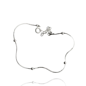 SPERO LONDON Italian Bead Chain Satellite Bracelet - Silver