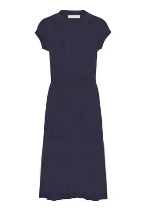 GROBUND Alma Cotton Midi Dress - Blue