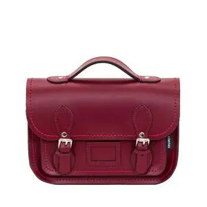 ZATCHELS Leather Midi Satchel 9-inch