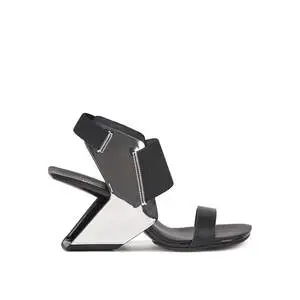 United Nude Loop Reiki Hi Heel Sandals - Black/silver