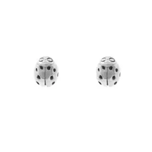 LEE RENEE Ladybird Stud Earrings - Silver