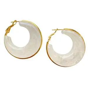 SMILLA BRAV Gaia Hoop Earrings - White
