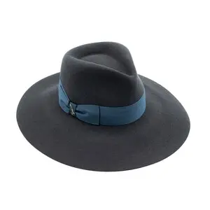 DORIA 1905 Wide-brimmed Lapin Felt Hat - Black