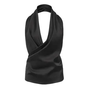 SEROTONINN Draped Halterneck Top