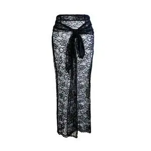 ATS THE LABEL Mila Lace Skirt - Black