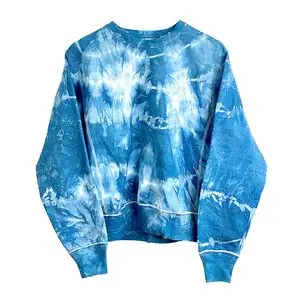 ZENZEE Indigo Shibori Tie Dye Reconstructed Sweatshirt