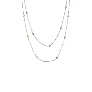 SPERO LONDON Dorissa Sterling Beaded Double Necklace - Silver