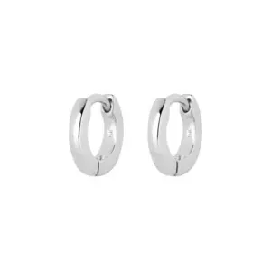 ZOHREH Teeny Wide Huggie Hoop Earring Pair - Silver