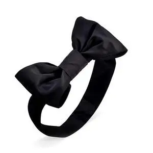 SIBI HATS Bissi Taffeta Bow Headband - Black