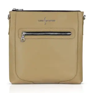 LUIS STEVEN Flat Messenger Bag - Brown