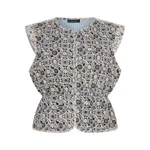 ROSE & NANCY Printed Quilted Gilet