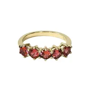 BELINDA JEWELZ Garnet Lena Birthstone Ring - Red