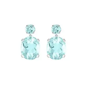 AUGUSTINE JEWELS Sky Topaz Drop Earrings - Blue