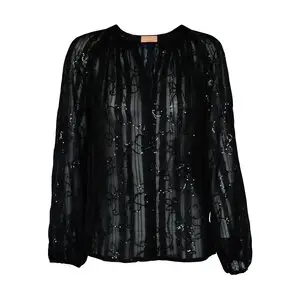 Black Print Blouses