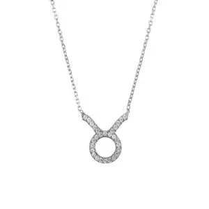 LATELITA Zodiac Star Sign Taurus Pendant Necklace - Silver