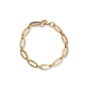 A WEATHERED PENNY Link Chain Bracelet - Gold