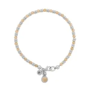 NELLOU JEWELLERY Linear Citrine Bracelet - Silver