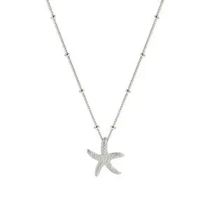MURU Starfish Pendant Necklace - Silver