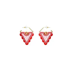 GISSA BICALHO Acrylic Dangle Earrings - Pink
