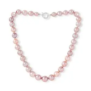 PEARLS OF THE ORIENT ONLINE Freshwater Pearl Necklace With Silver Clasp - Red/pink