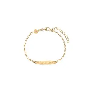 VANCHI Viva La Vida Bar Chain Bracelet - Gold