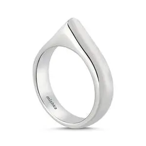 Mishka Simple Edge Ring - Silver