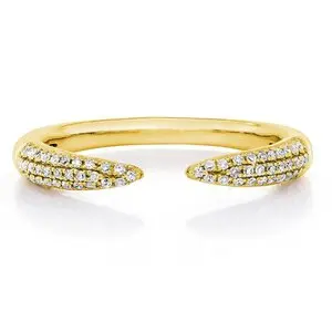 AARIA LONDON Claw Stacked Ring - Gold