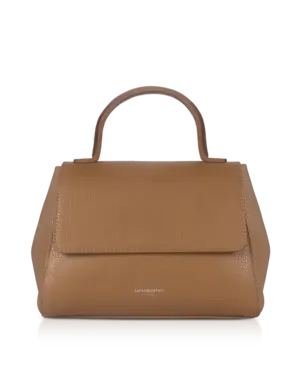 LE PARMENTIER Ladyfinger Top Handle Bag - Brown
