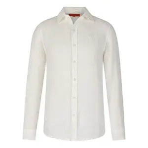 MAISON TANGERINE Linen Button-up Shirt - White