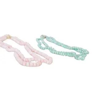 TAYLOR REESE Amazonite Hand Knotted Necklace - Blue