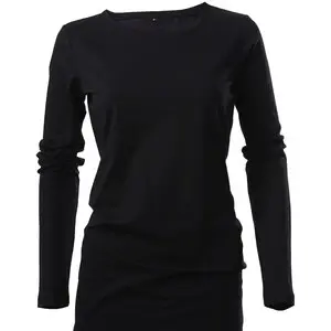 COVE Long Length Cotton Tee - Black