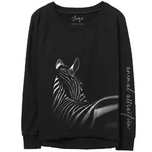 ZENZEE Animal Print Crewneck Sweatshirt