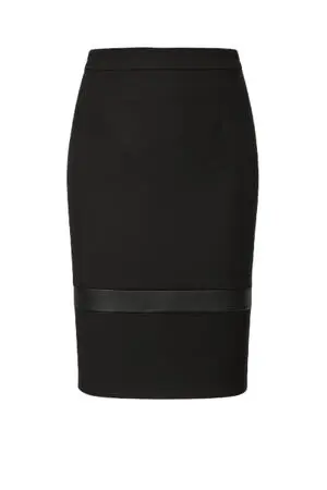 CONQUISTA Classic Straight Knee Length Skirt