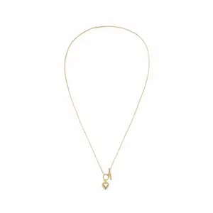 SHABELLA NYC Heart Pendant Necklace - Gold