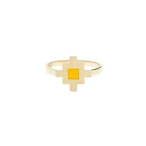SHEIDA FARROKHI Minimal Flower Ring - Gold/yellow