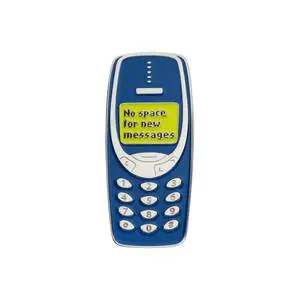 MAKE HEADS TURN Blue / Green Magnet Nokia Brick Phone - Blue/green
