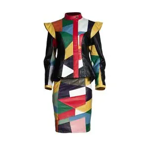 ZASTASTUDIO The Virago Leather Jacket And Skirt